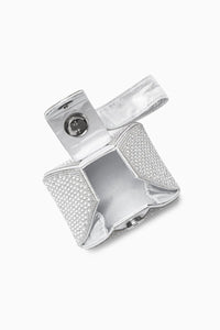 Crystal Gold Pyramid Handbag