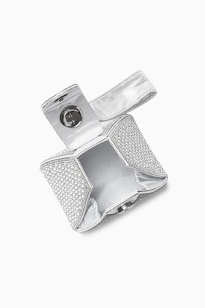 Crystal Gold Pyramid Handbag