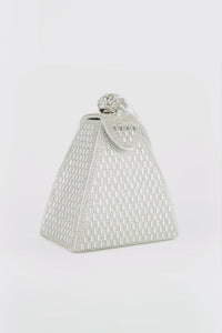 Crystal Gold Pyramid Handbag