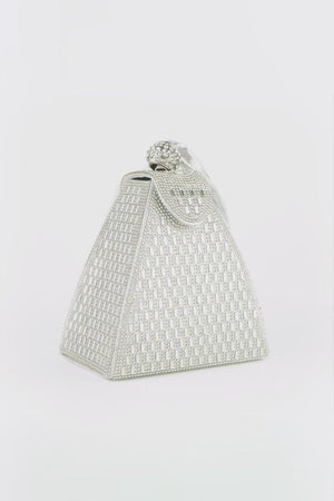 Crystal Gold Pyramid Handbag