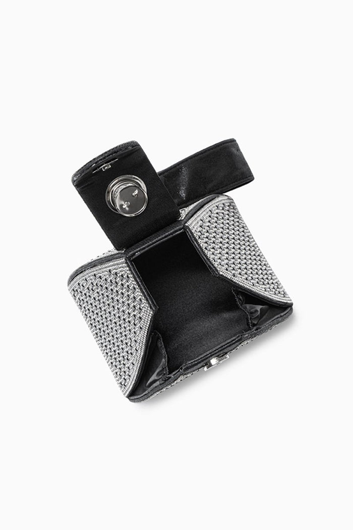 Crystal Gold Pyramid Handbag