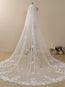 Delicate Flower Lace Cathedral Veil Bridal Veil Wedding Veil – KissProm