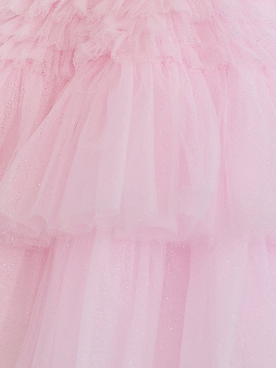 Layla A-Line Deep V Neck Tiered Short Homecoming Dress | KissProm