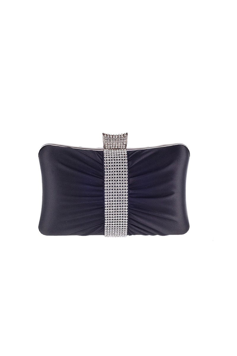 Portable Black Rhinestones Clutch Bag – KissProm