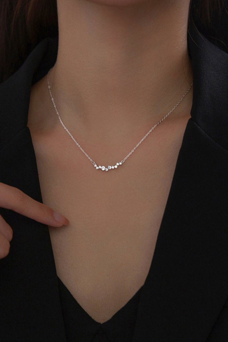 Smile Diamond Pendant Necklace