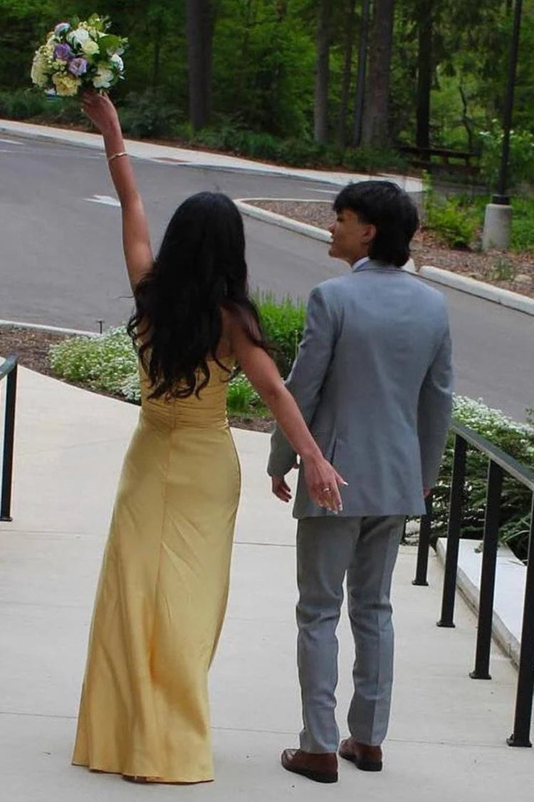 Strapless Aqua Blue Sheath Long Prom Dresses