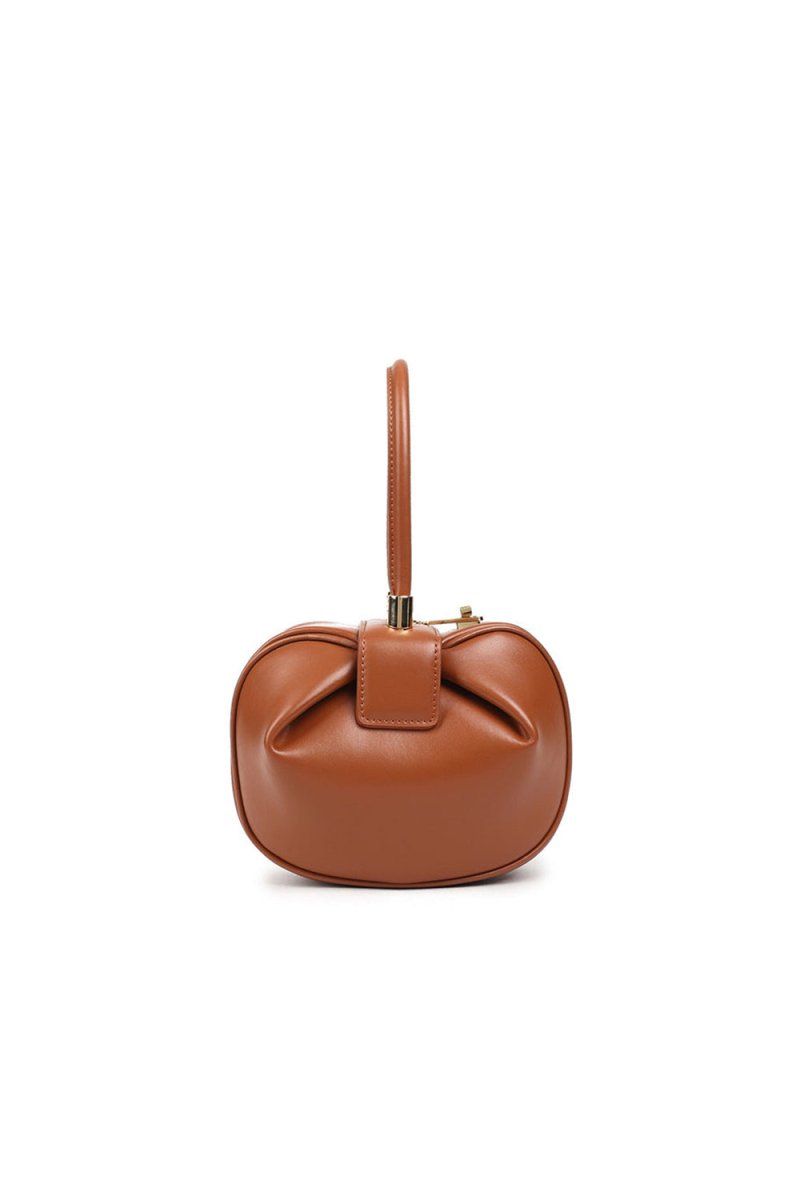 Women’s Knotted Cherry Top Handle Clutch in Genuine Leather – KissProm